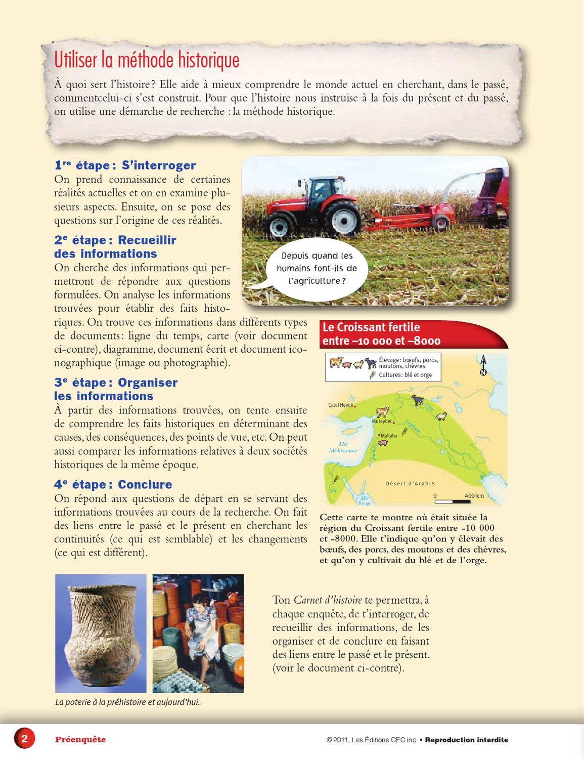 Carnet d'Histoire 2e Ed._Cahier A by Les Éditions CEC - Issuu
