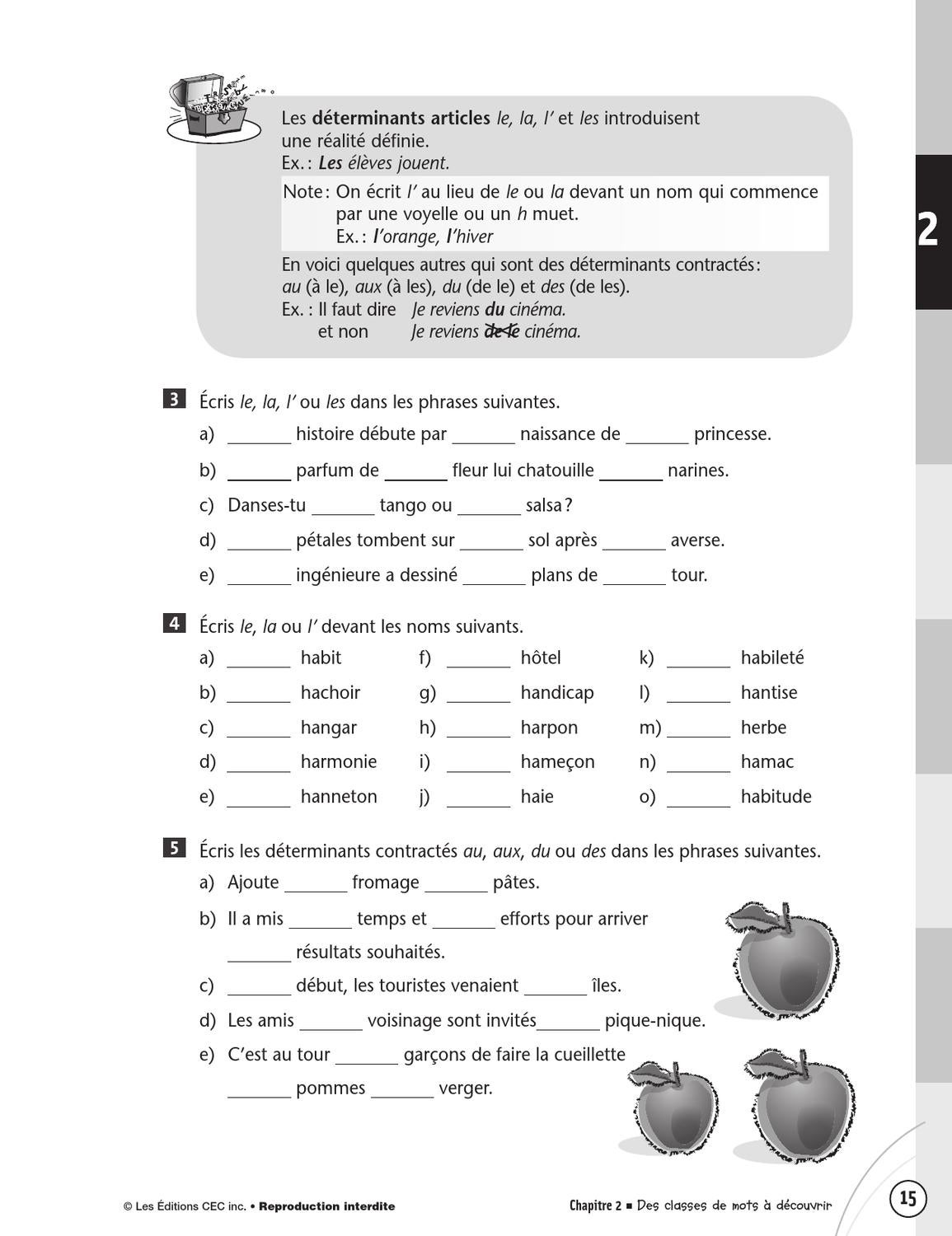 Cahier Grammaire Jeunesse_4e année by Les Éditions CEC - Issuu