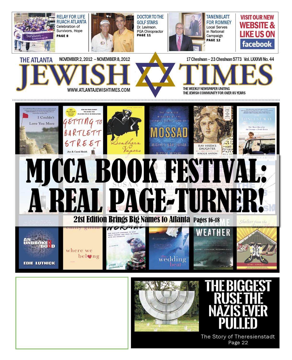 No 44, November 2 The Atlanta Jewish Times by Atlanta Jewish Times - Issuu