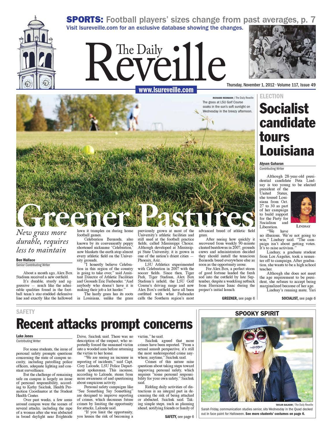 The Daily Reveille - November 1, 2012 by Reveille - Issuu