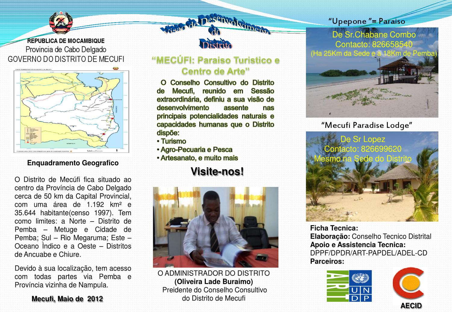 Folheto - Visao de Desenvolvimento do Distrito -Cabo Delgado, Mecufi by ...