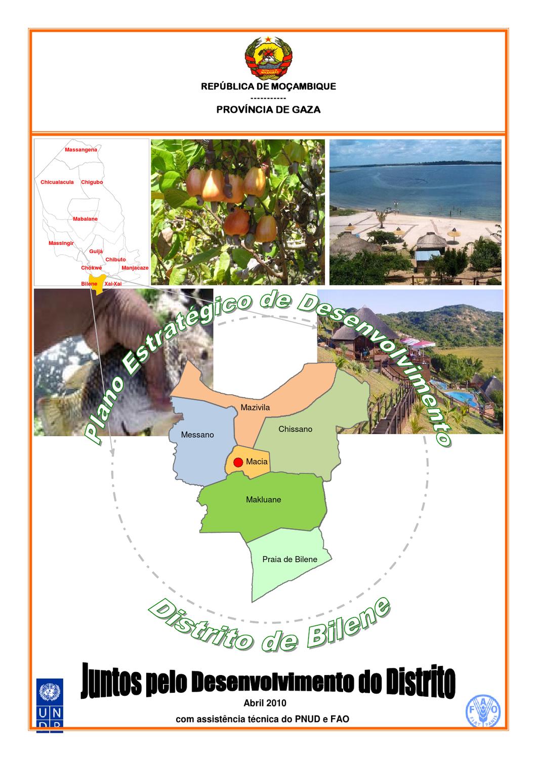 Plano Estratégico do Distrito de Bilene by UNDP ART Initiative - Issuu