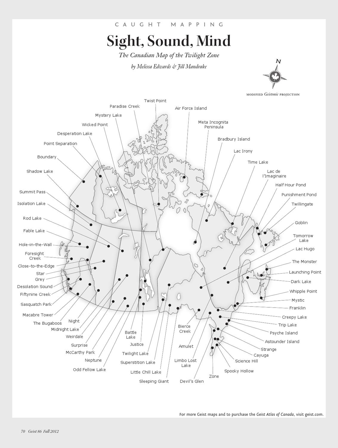The Canadian Map of the Twilight Zone by Geist Magazine - Issuu