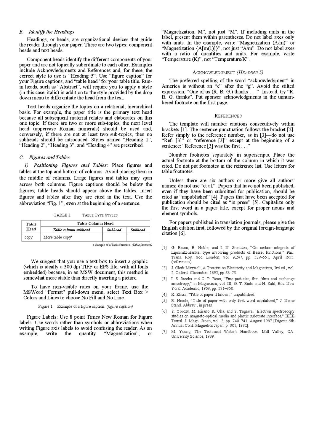 Ieee Format In Word Ieee Paper Format Using Only The Features 