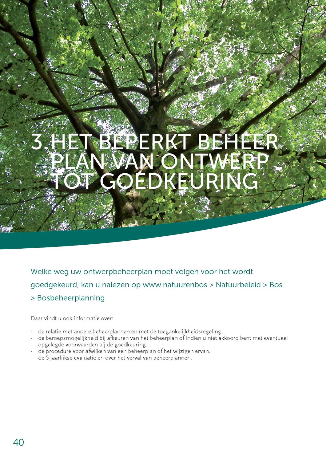 Beperkt bosbeheerplan 2012 by Agentschap voor Natuur en Bos - Issuu