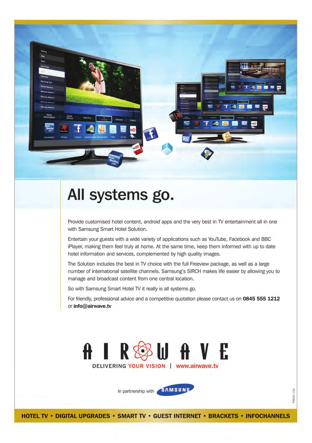 Airwave Hotel TV 2012 - Customer Overview, The Big Picture for 2013 by ...
