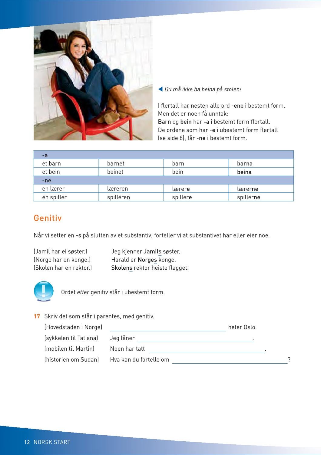 Norsk start 8-10 Grammatikk by Cappelen Damm - Issuu