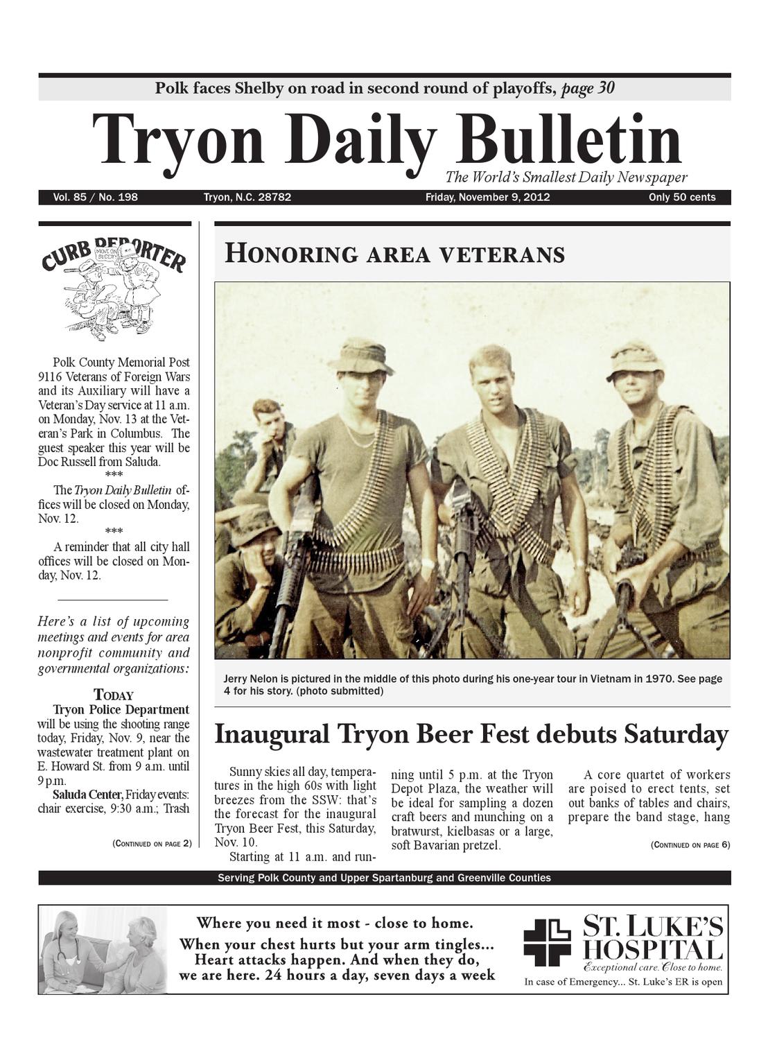 20121109Bulletin by Tryon Daily Bulletin - Issuu