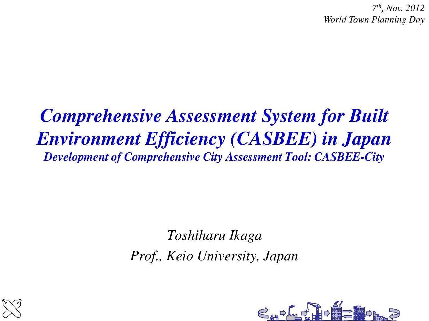 Comprehensive Assessment System for Built Environment Efficiency ...