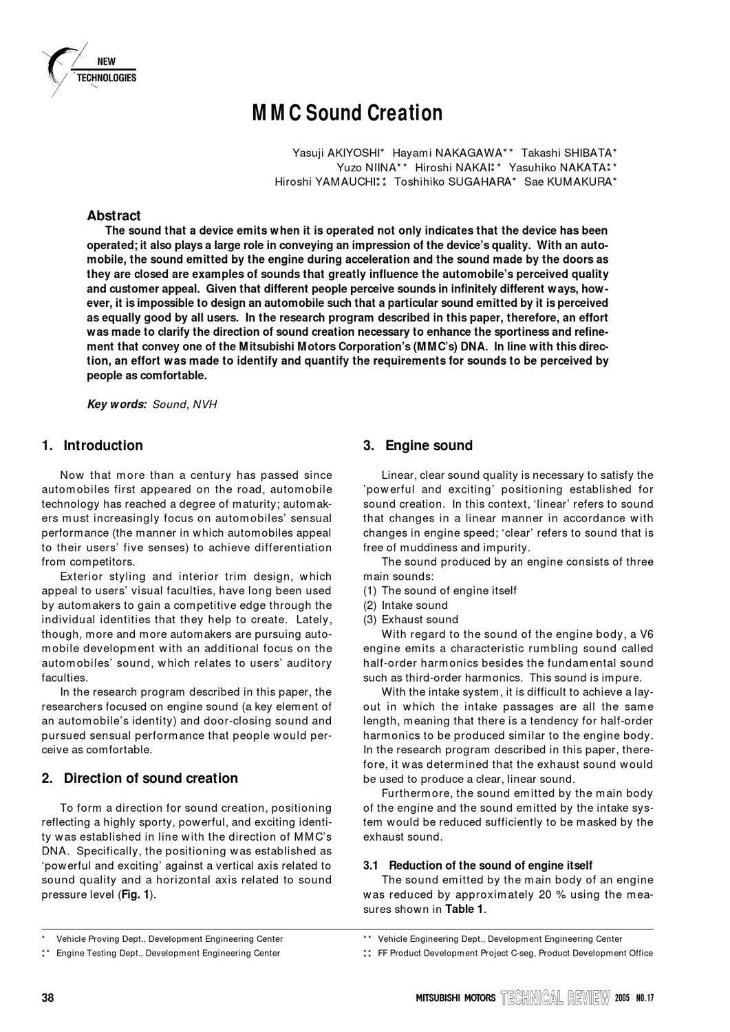MMC Sound Creation. Technical Review 2005 by ias mat - Issuu
