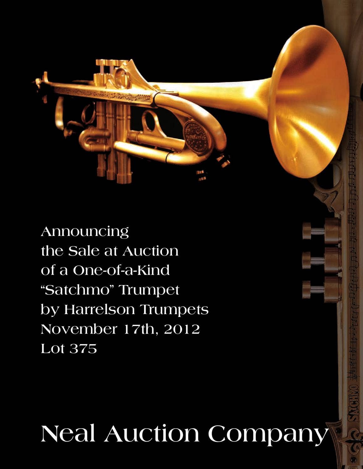 One-of-a-Kind "Satchmo" Trumpet by Jason Harrelson by Neal Auction - Issuu