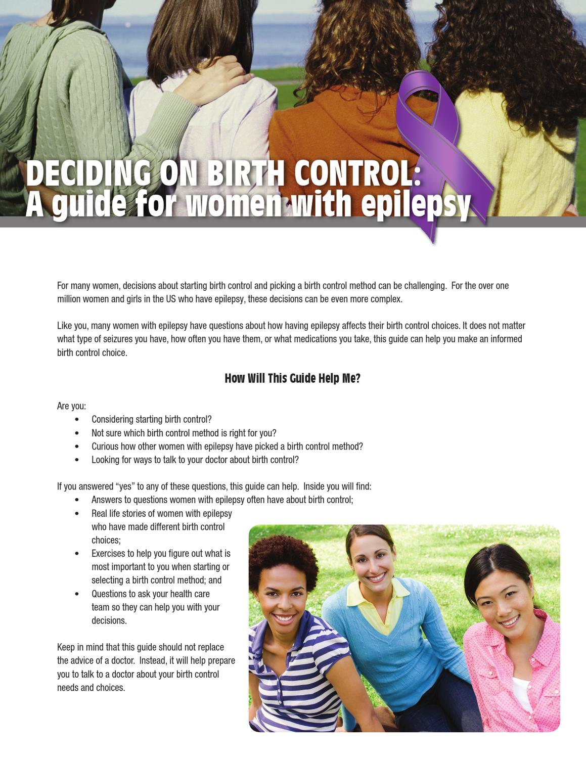 Decision aid for women with epilepsy by Ibis Reproductive Health - Issuu
