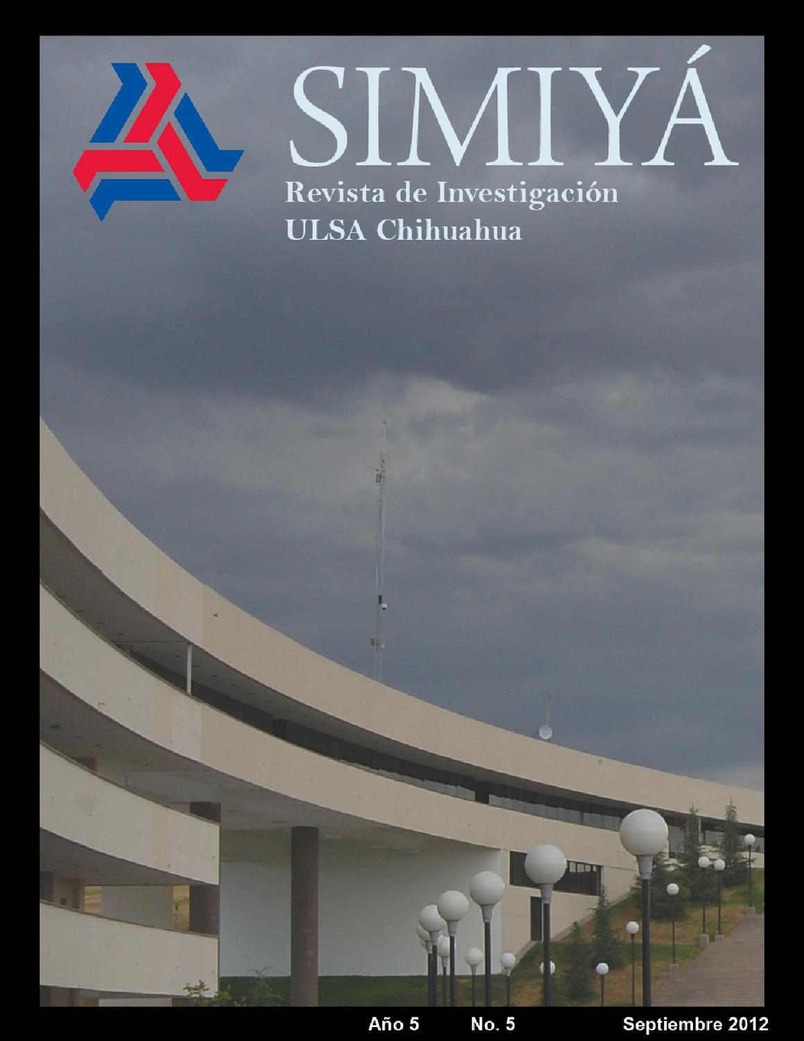 Revista de Investigación Simiyá Año 5 No. 5 by Rafael Ruiz - Issuu