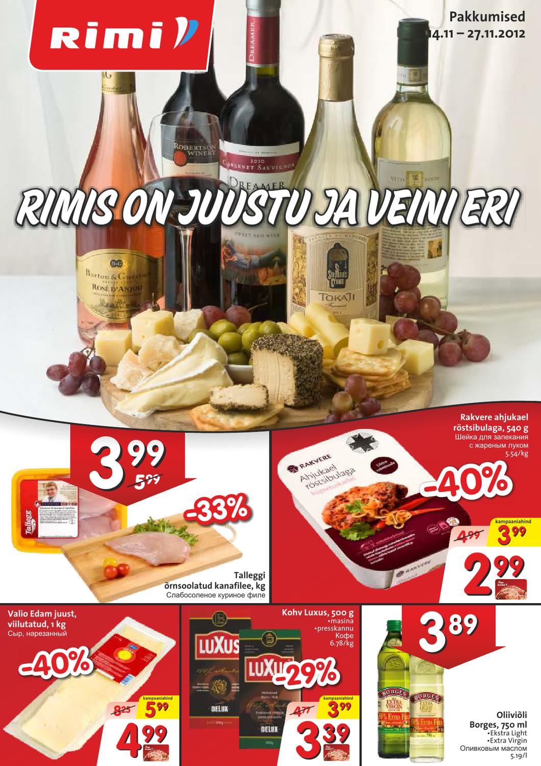 Juustu&Veini eri by Rimi - Issuu