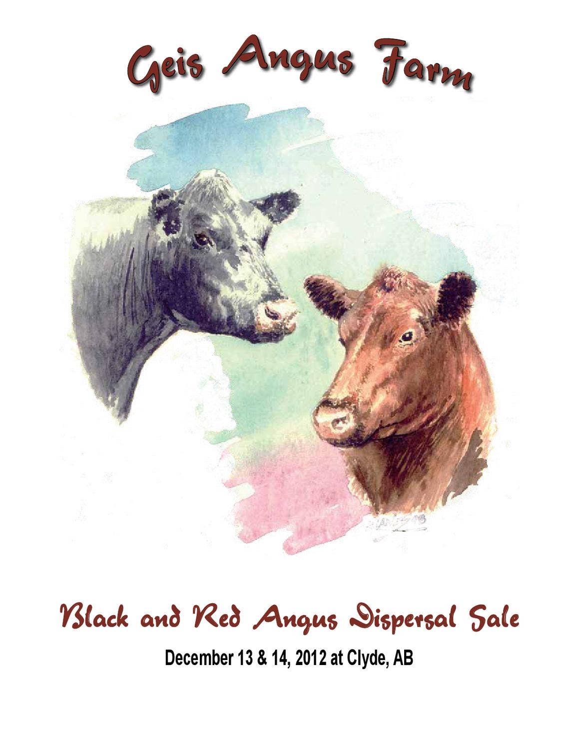 Geis Angus Farms Dispersal by Canadian Angus Association - Issuu