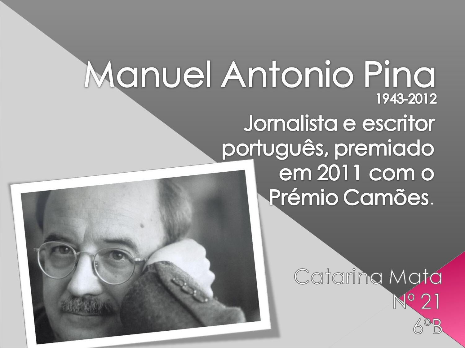 Manuel Antonio Pina by Ana Azevedo - Issuu