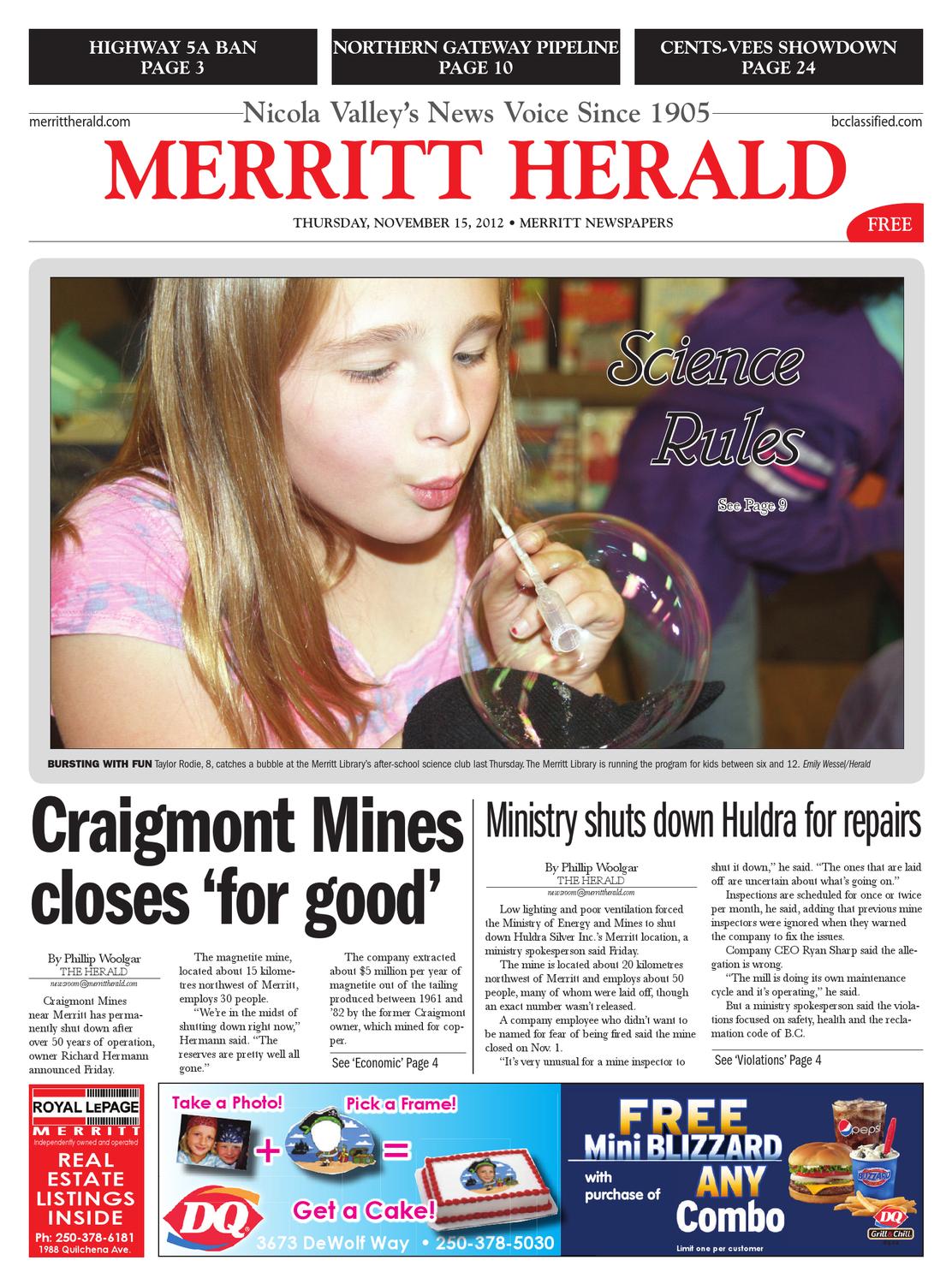 Merritt Herald, November 15, 2012 by Black Press Media Group - Issuu