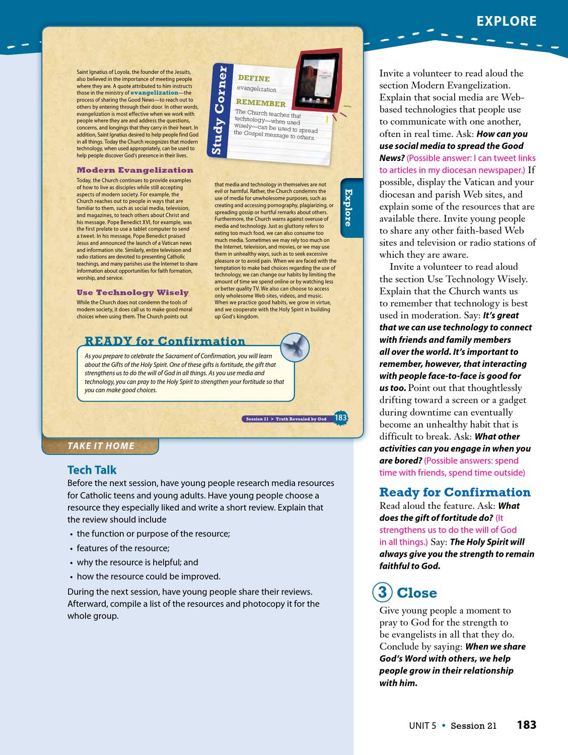 Finding God 2013 Grade 8 Parish Catechist Guide | PART 3 by Loyola ...