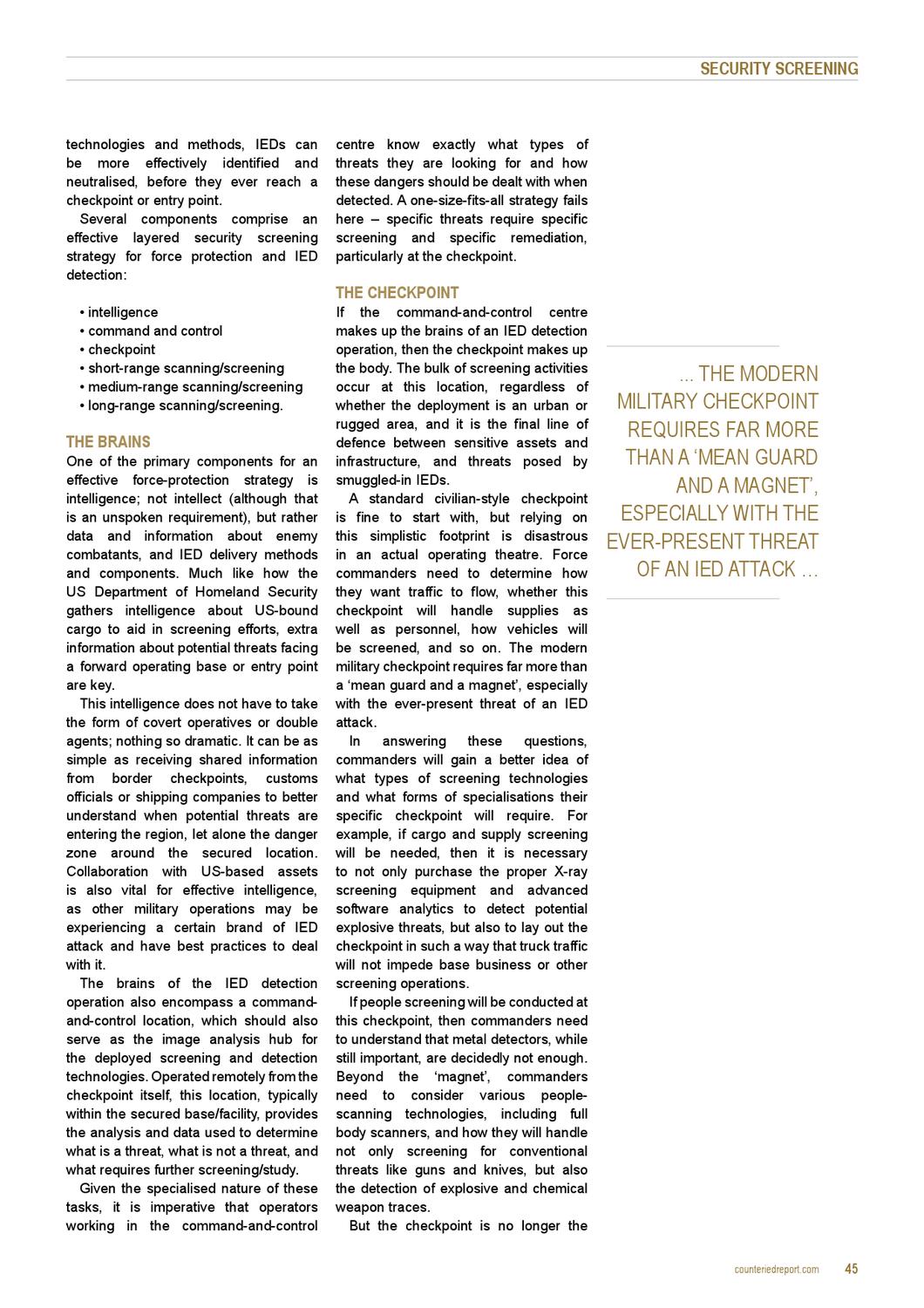 Counter-IED Report, Autumn/Winter 2012 by Delta Business Media Limited ...