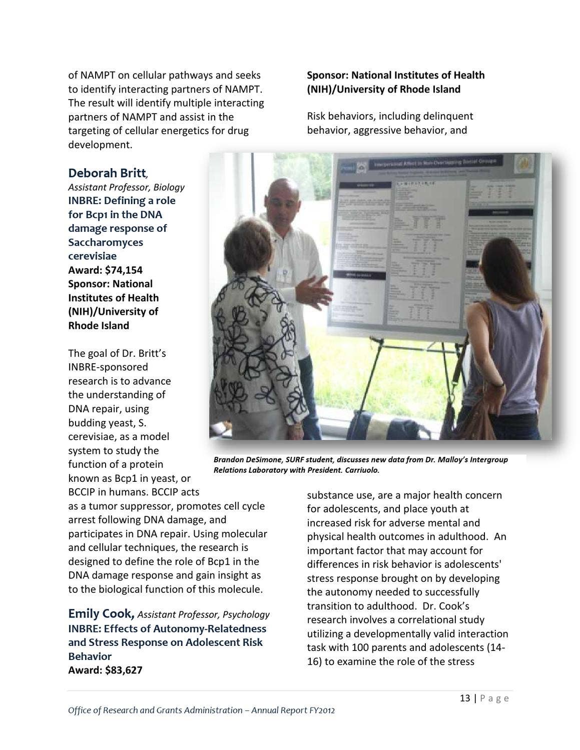 ORGA Annual Report FY2012 by Rhode Island College - Issuu