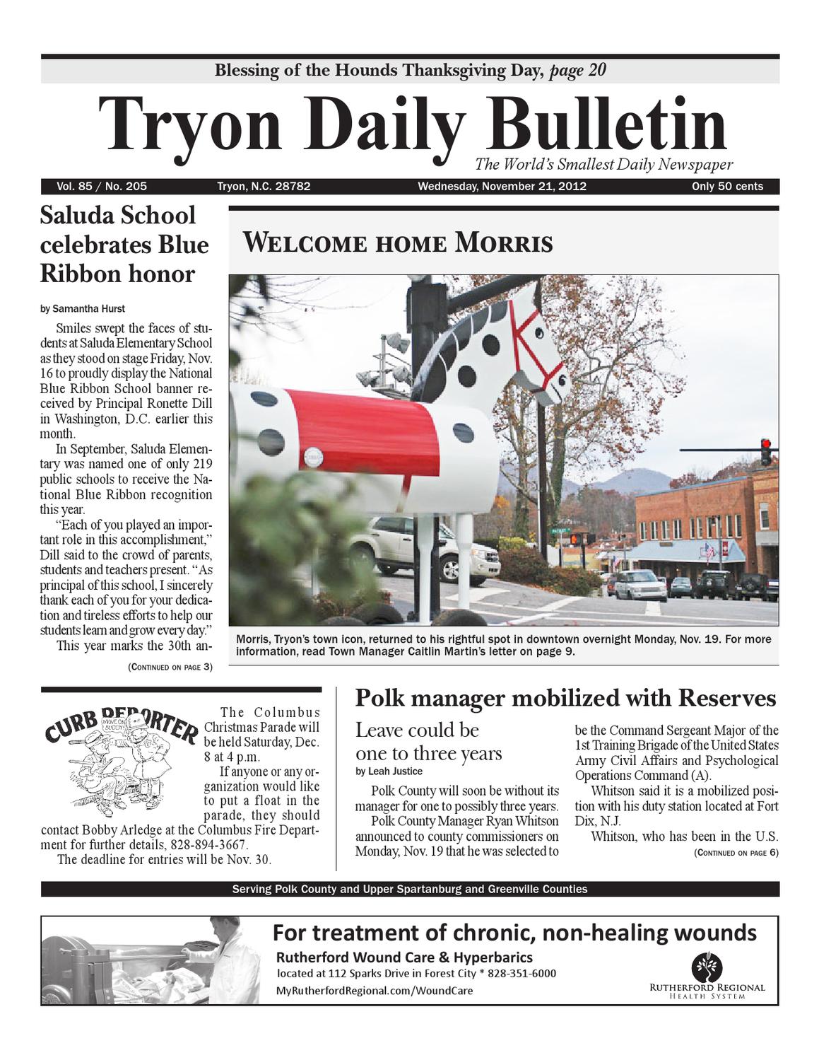 11-21-12 Bulletin by Tryon Daily Bulletin - Issuu
