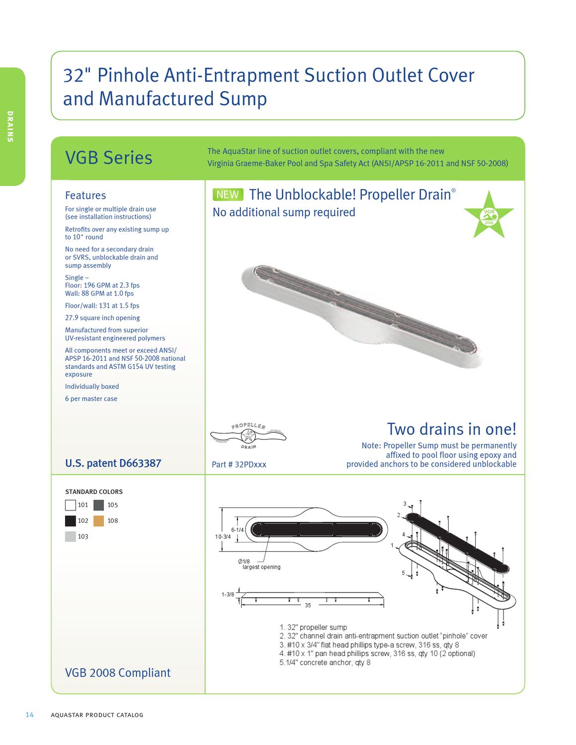 Aquastar Drains 18-32 2012 Catalog by AquaStar Fervor Creative - Issuu