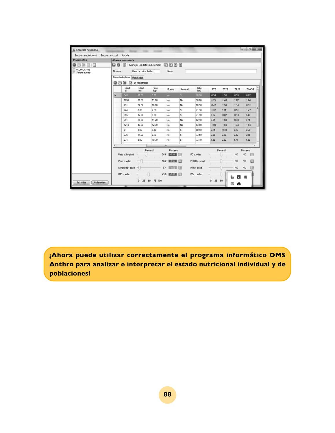 Metodologías para la evaluaciónnutricional (Estándares OMS y ...