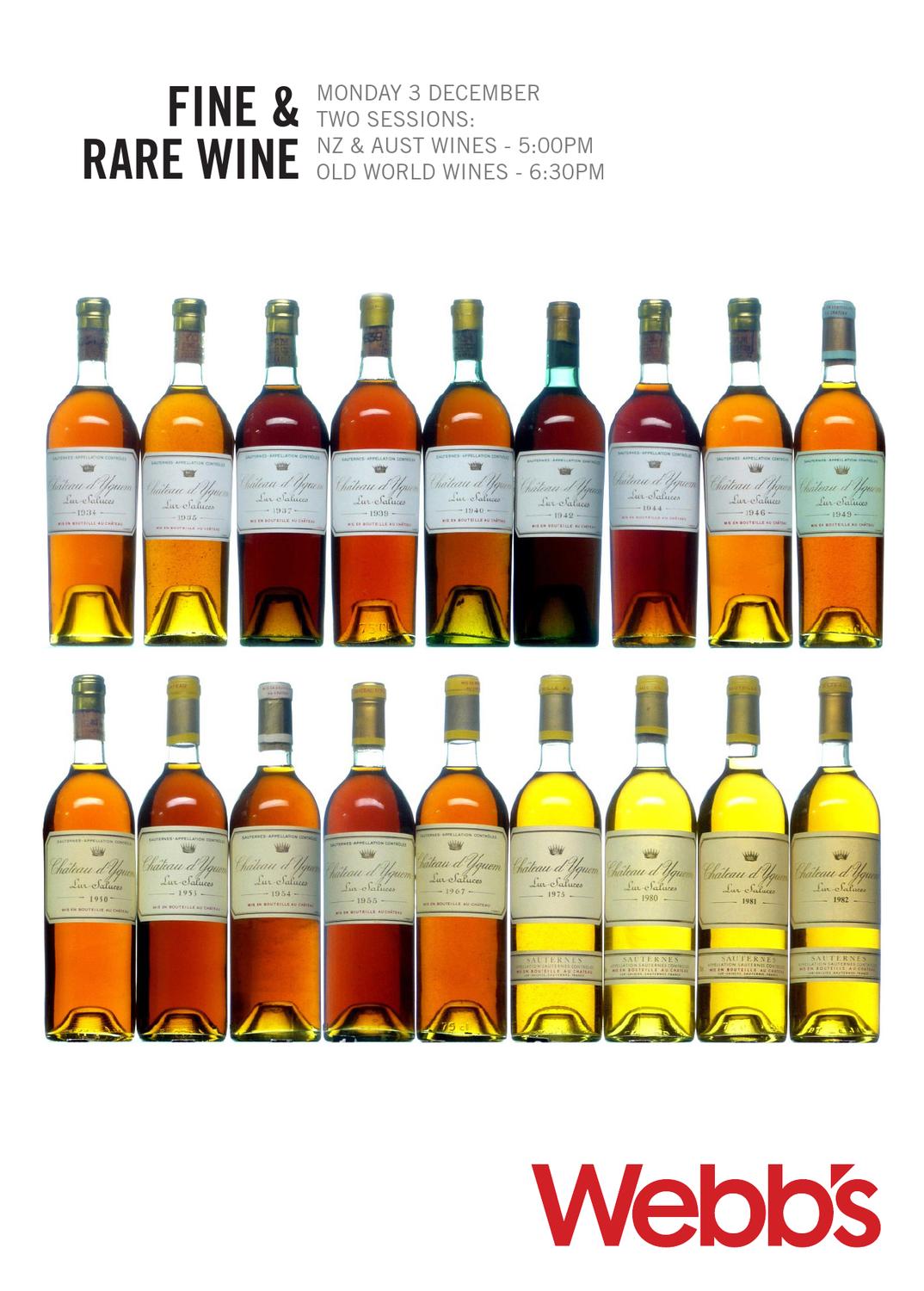 FINE & RARE WINE CATALOGUE by Webb's Auction House - Issuu