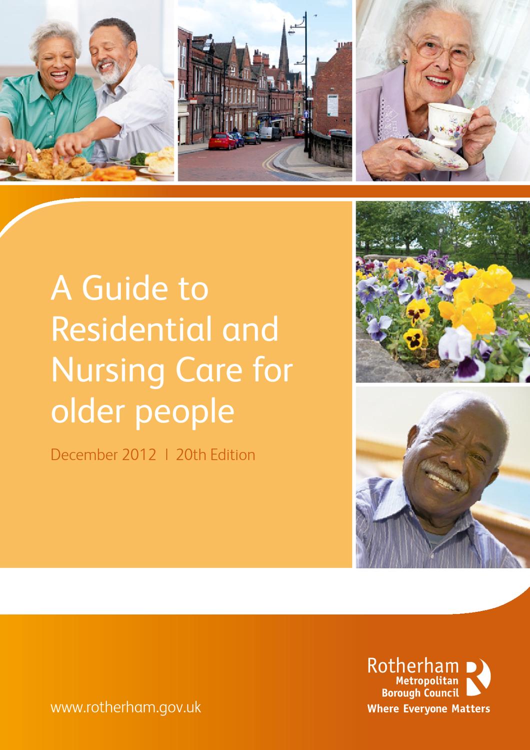 A Guide to Residential and Nursing Care for older people by Octagon D&M ...