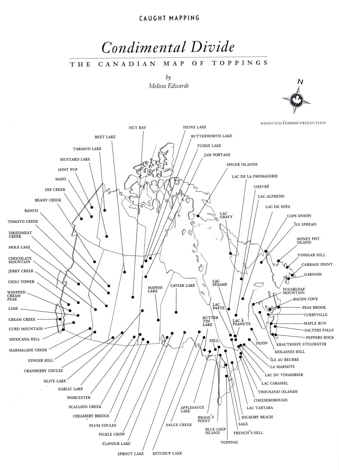 The Canadian Map of Toppings by Geist Magazine - Issuu