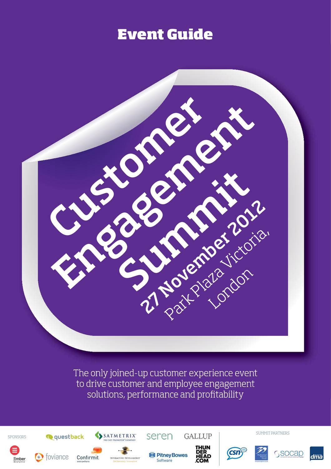 2012 Customer Engagement Summit Guide by Engage Business Media - Issuu