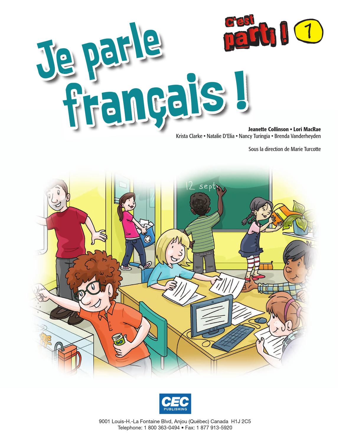 C'est parti 1_Je parle français by Les Éditions CEC - Issuu