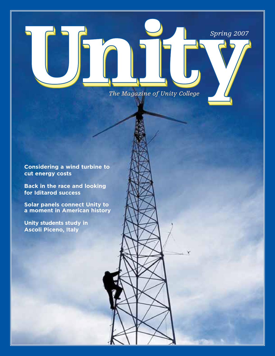 Spring 2007 Unity Magazine by Unity Environmental University - Issuu