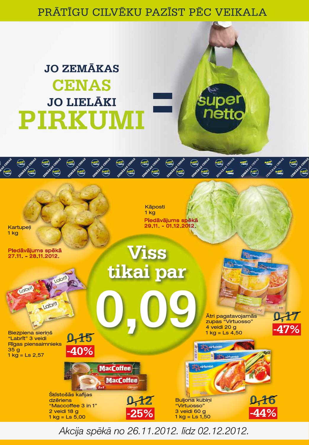 Supernetto īpašais piedāvājums 19.11.-25.11.2012. by Rimi - Issuu