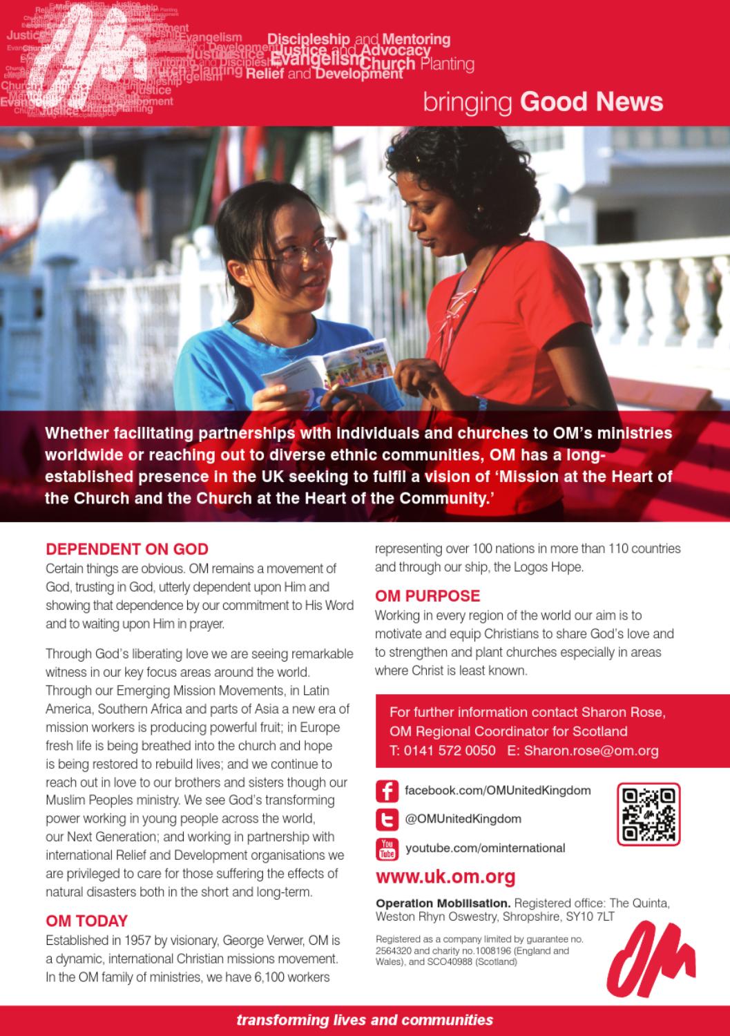 Summay of Operation Mobilisation history and values by Operation ...