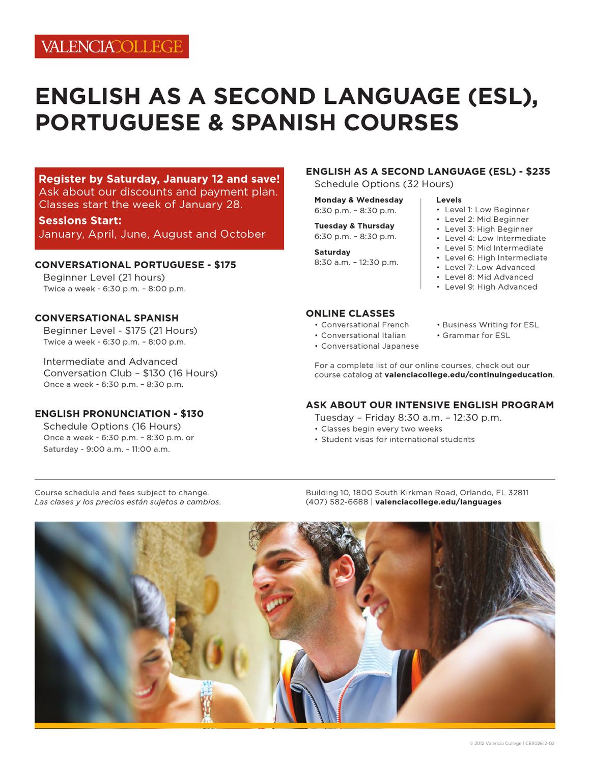 Continuing Education Language Programs by Valencia College - Issuu