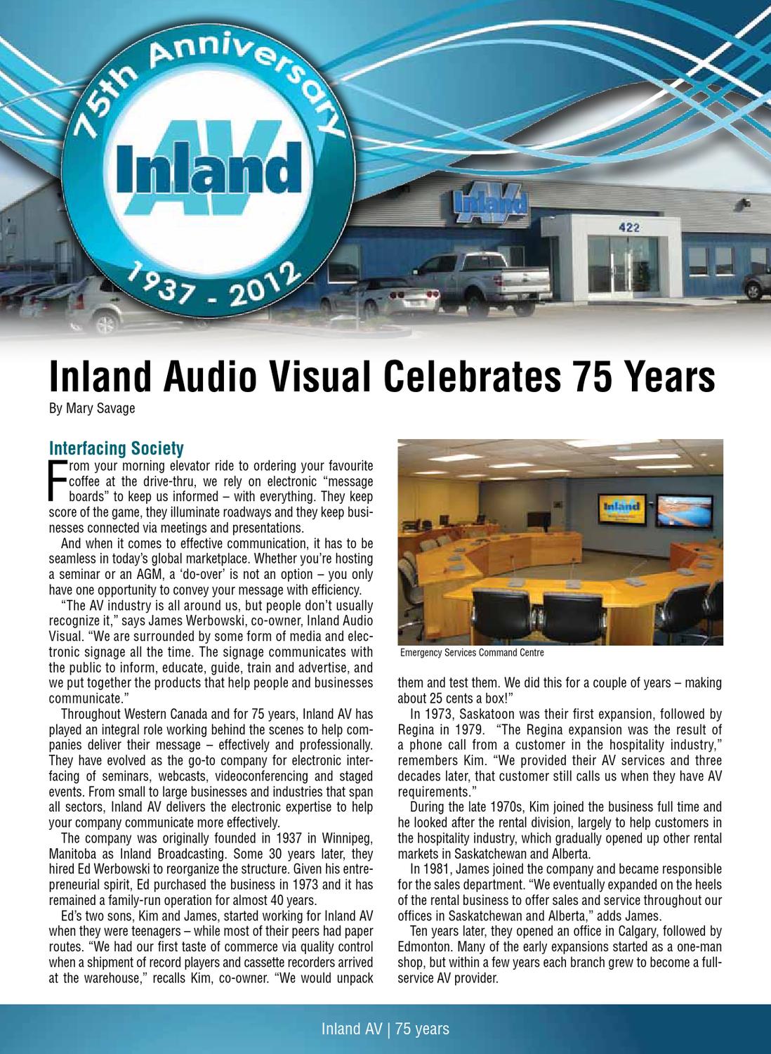 Inland Audio Visual by Business in Calgary - Issuu