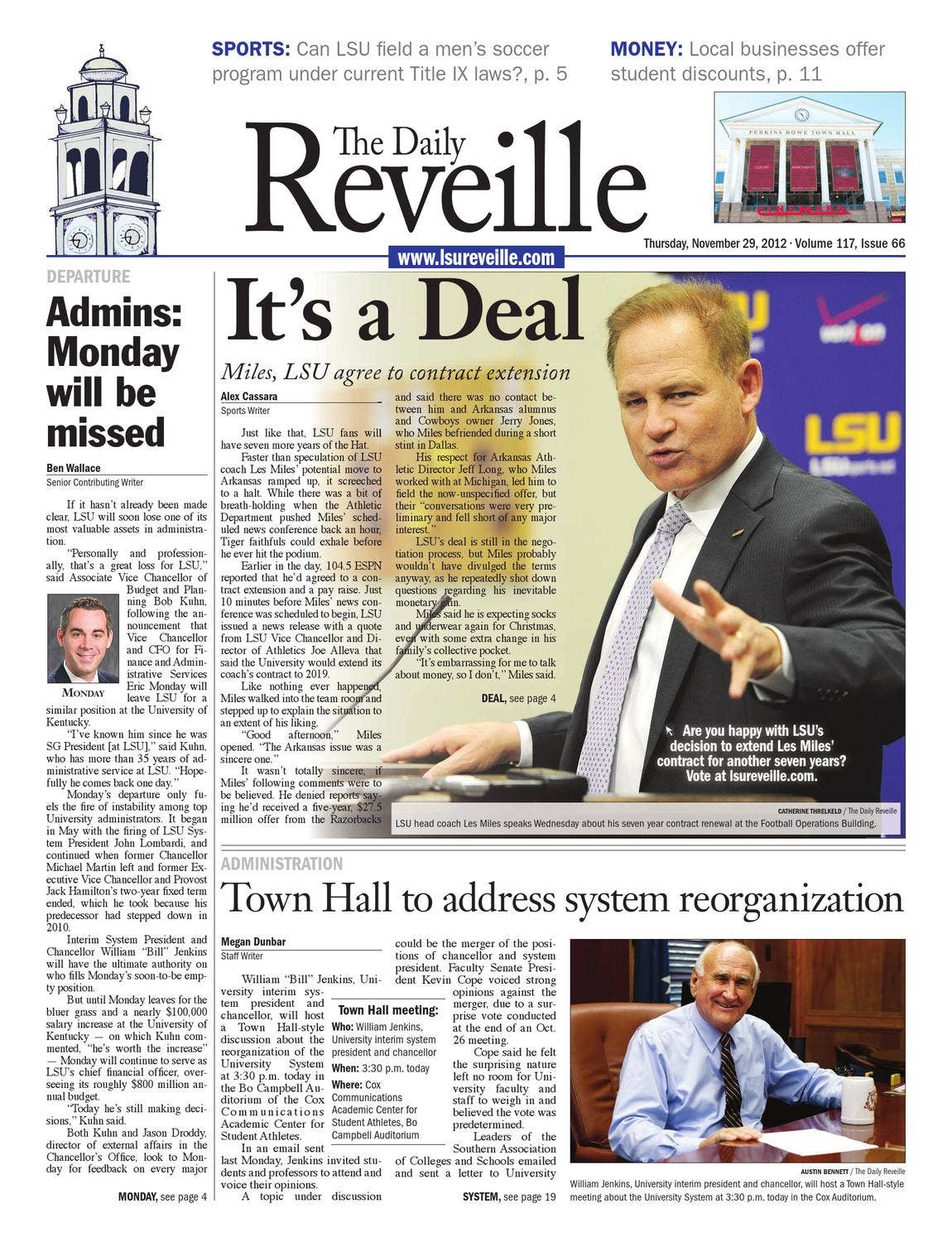 The Daily Reveille - November 29, 2012 by Reveille - Issuu