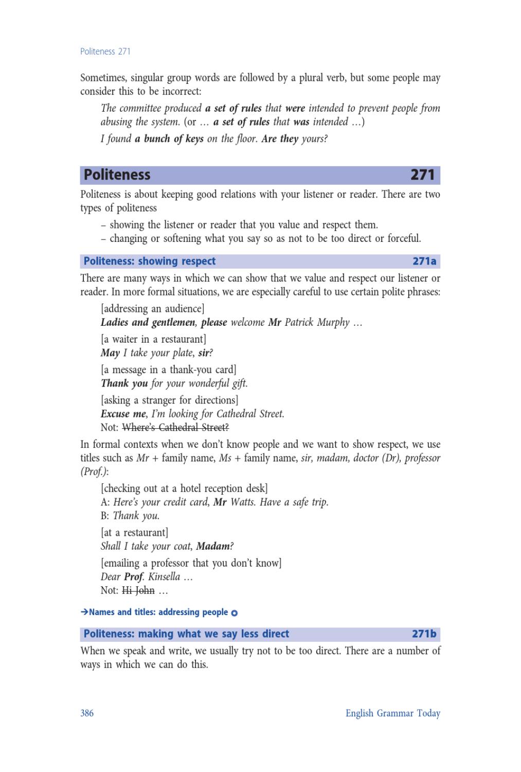 English Grammar Today - Politeness by Cambridge English - Issuu