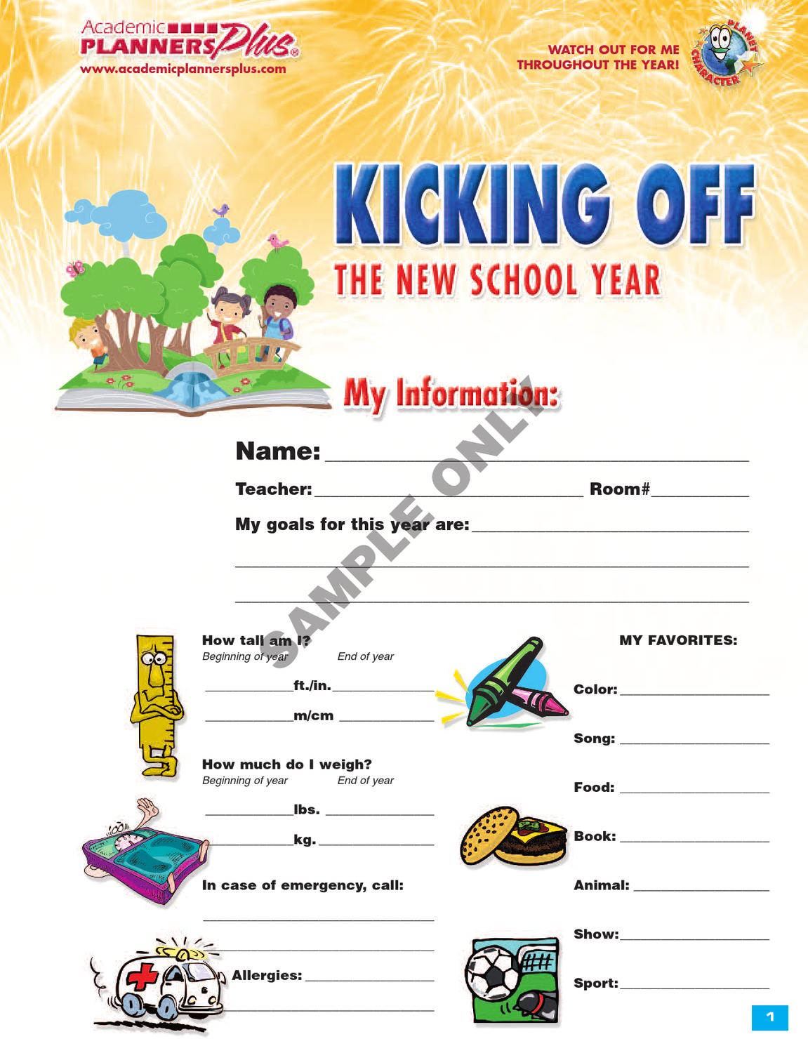 Primary Student Planners by Forum Communications Printing - Issuu