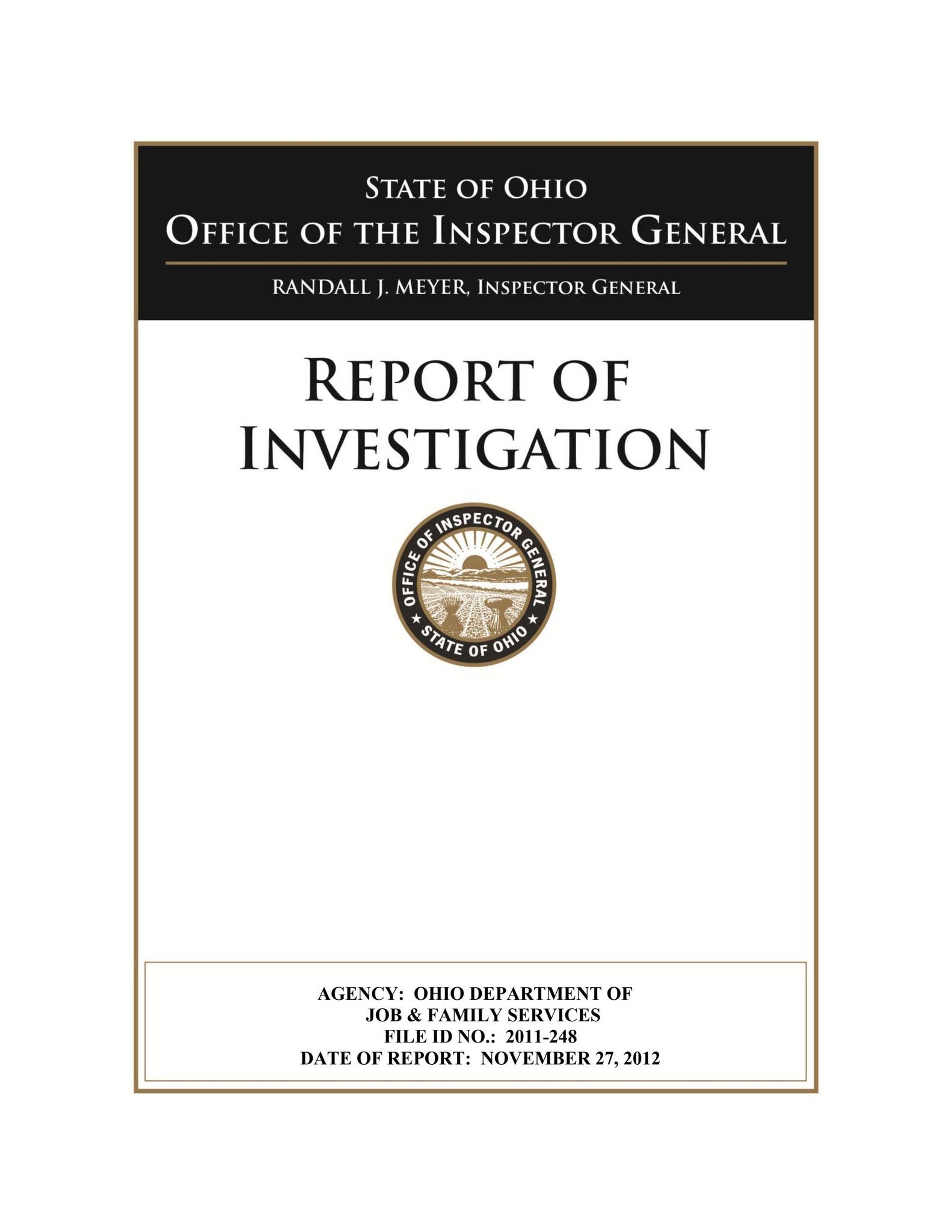 inspector general report by Jordan Kellogg - Issuu