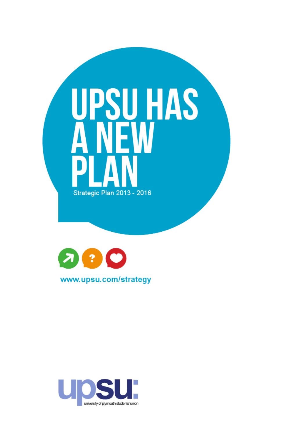 UPSU Strategic Plan 2013 - 2016 by UPSU - Issuu