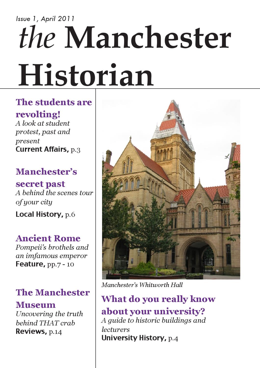 Issue 1 - Manchester Historian by Manchester Historian - Issuu
