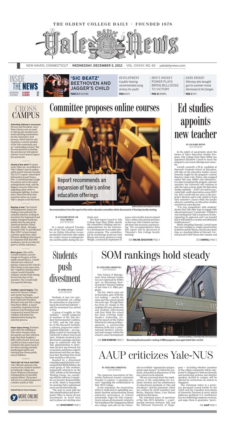 Today's Paper by Yale Daily News - Issuu