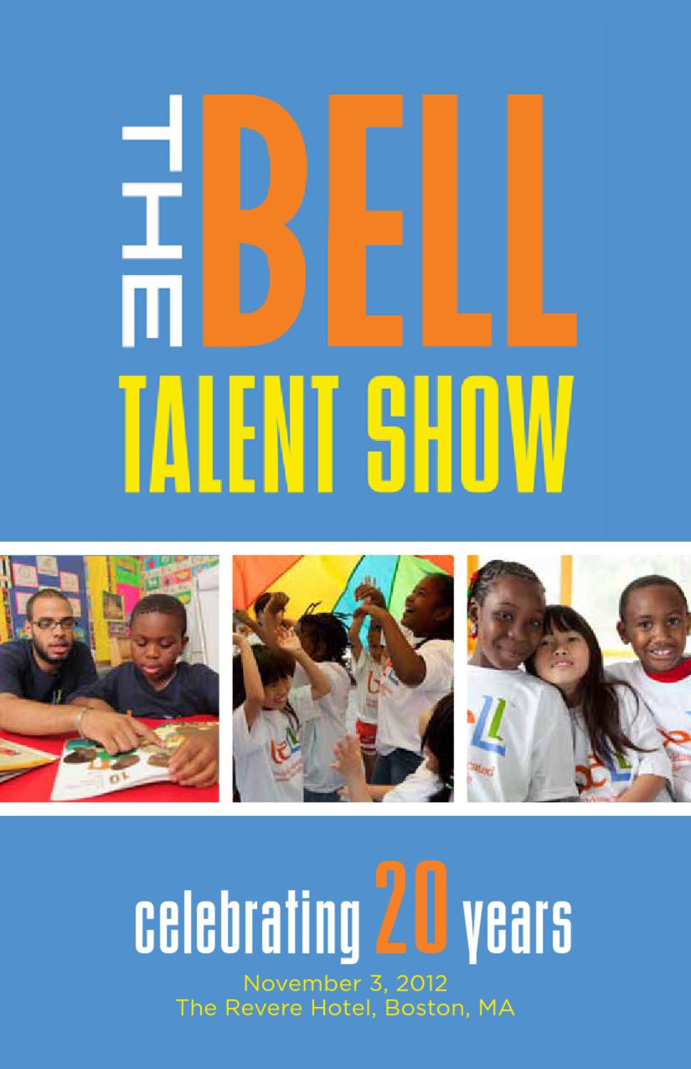 BELL Talent Show Program Book by BELL (Building Educated Leaders for ...