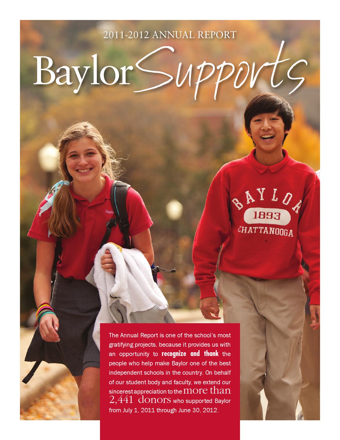 Baylor School Annual Report by Baylor School - Issuu