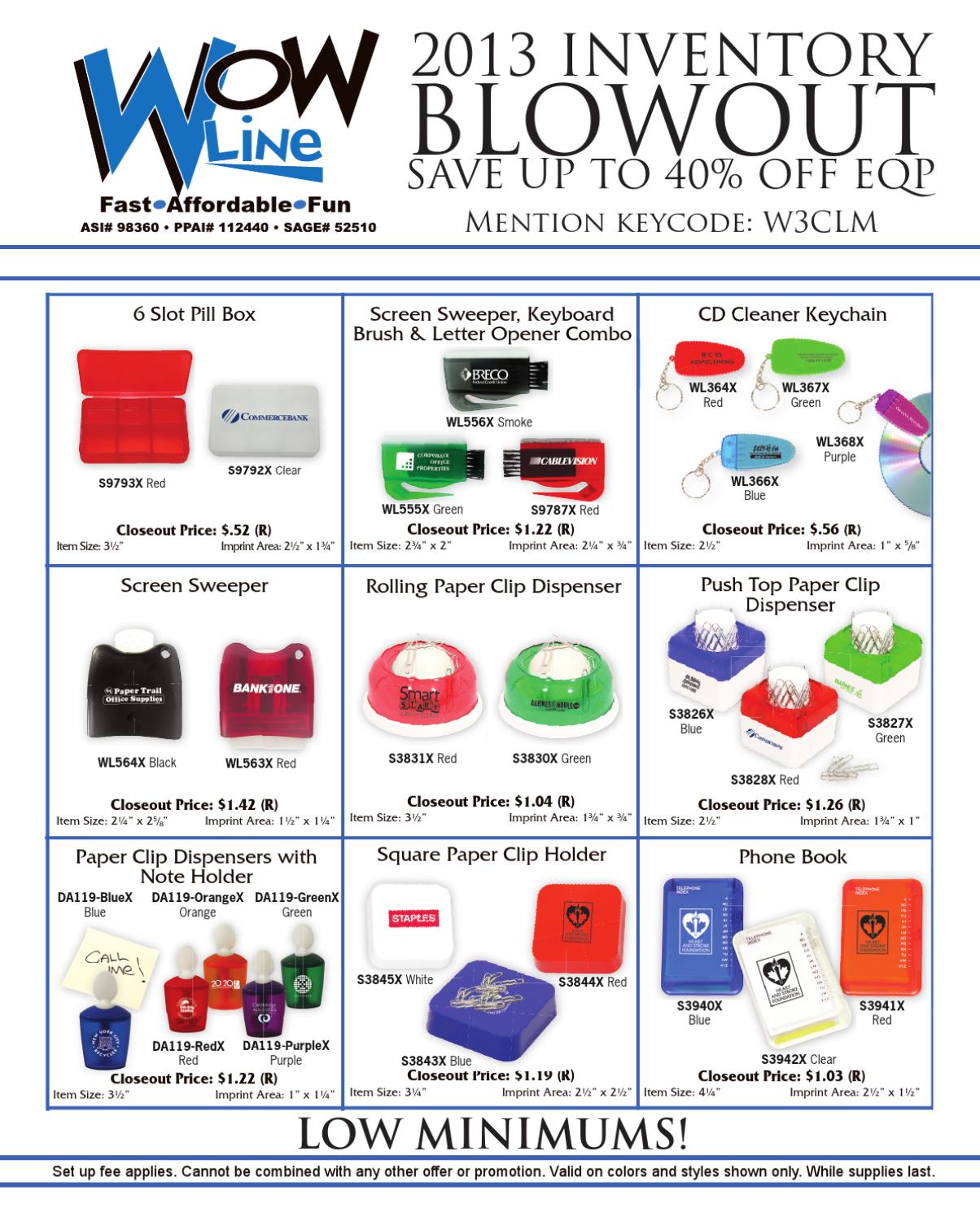 2013 Inventory Blowout Flyer by DistributorCentral - Issuu
