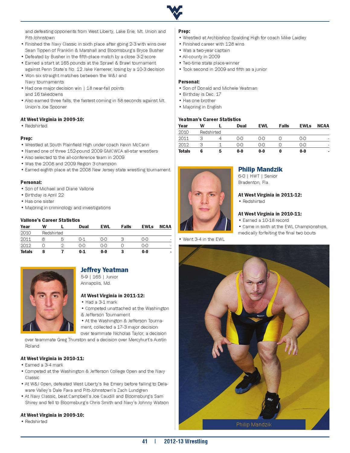 2012-13 WVU Wrestling Guide by Joe Swan - Issuu
