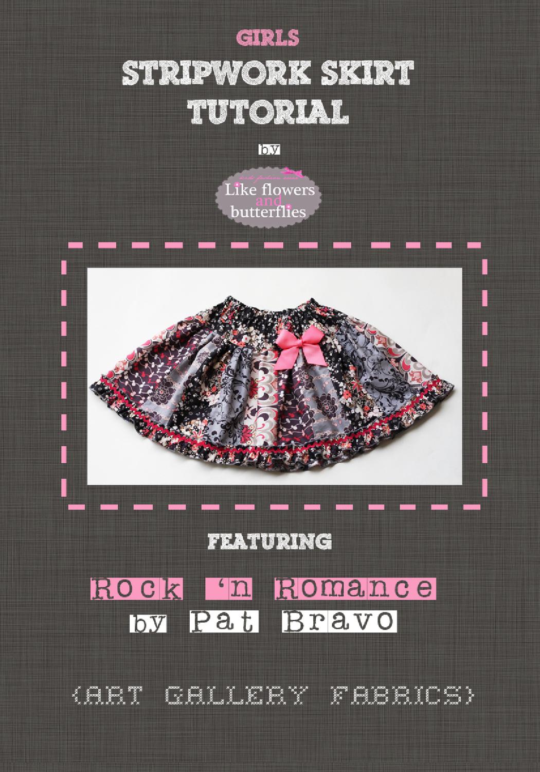 Girls stripwork skirt tutorial by Katarina Roccella - Issuu