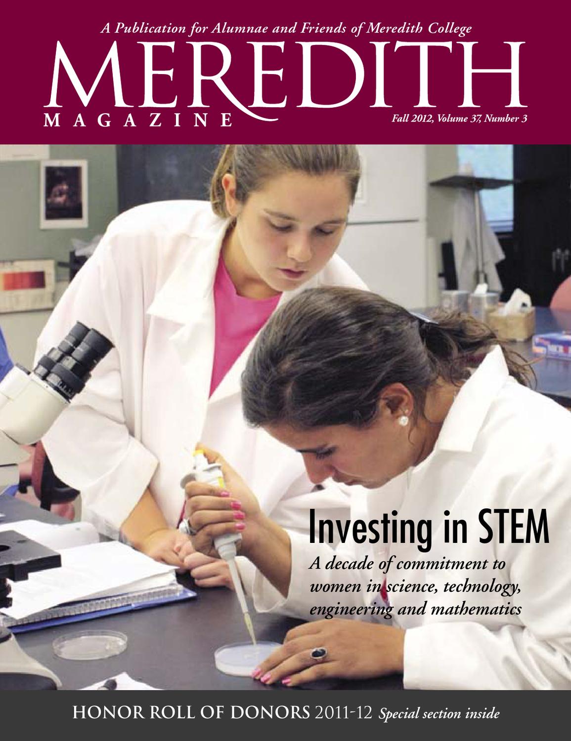 Meredith Magazine Fall 2012 by Meredith College - Issuu